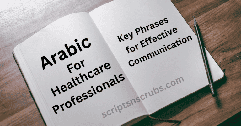 Arabic for Healthcare Professionals: Key Phrases for Effective ...